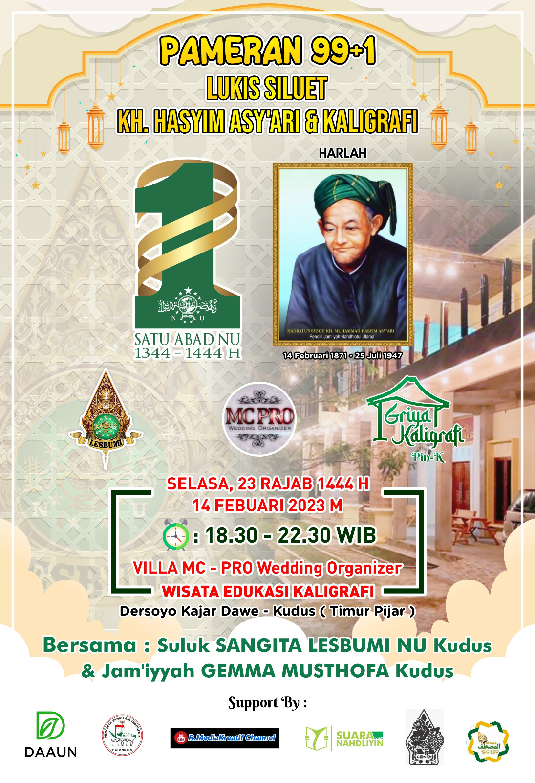 Pameran Lukisan Siluet Mbah Hasyim - Suara Nahdliyin
