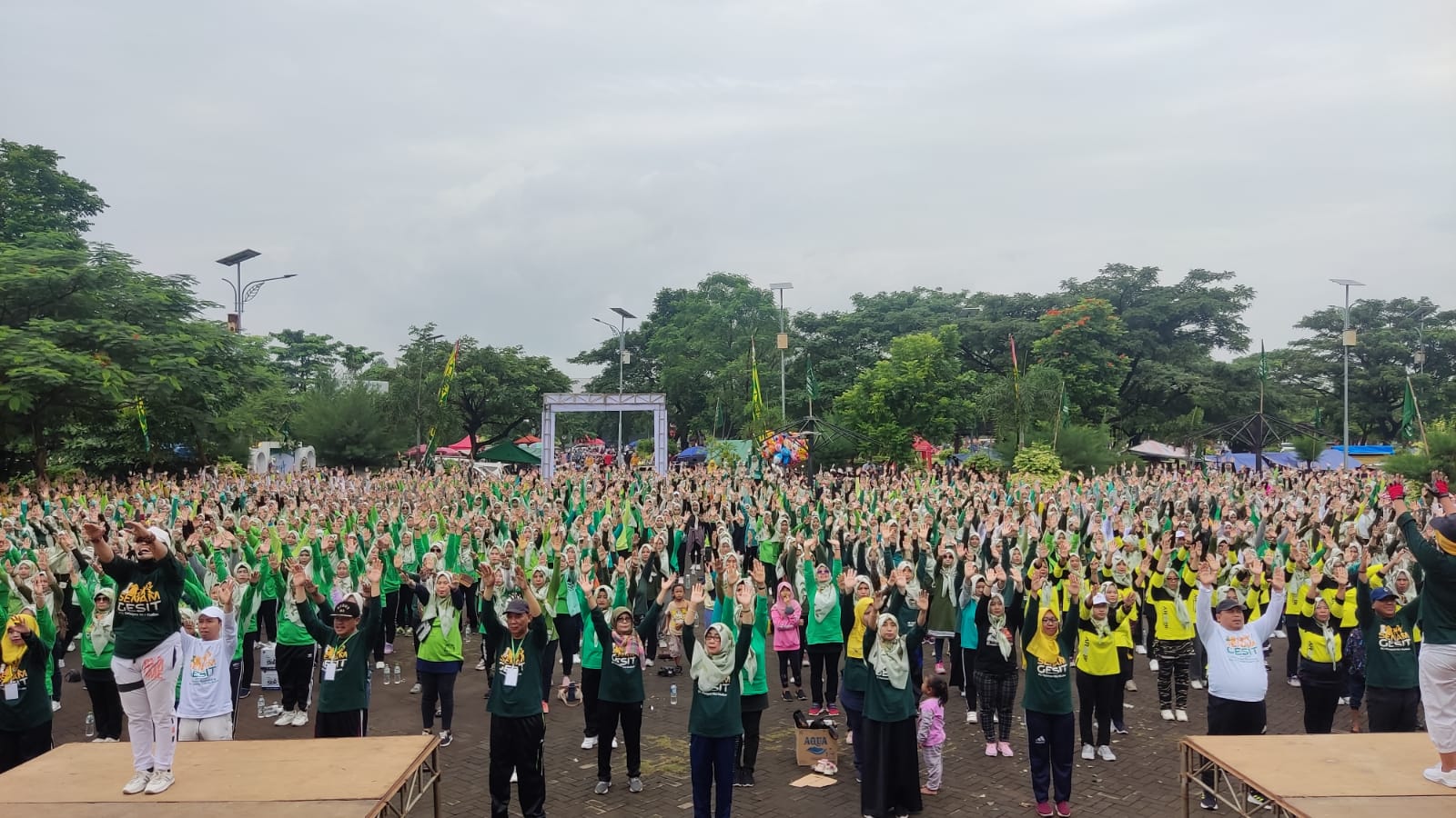 2000 Fatayat Se-Kudus Ikuti Senam Gesit dan Lomba Yel-yel - Suara Nahdliyin